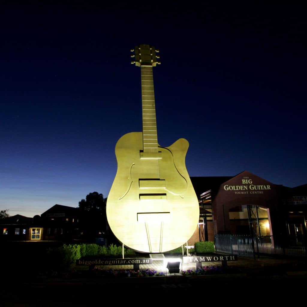 The Big Golden Guitar, Tamworth, NSW - Land of the Bigs