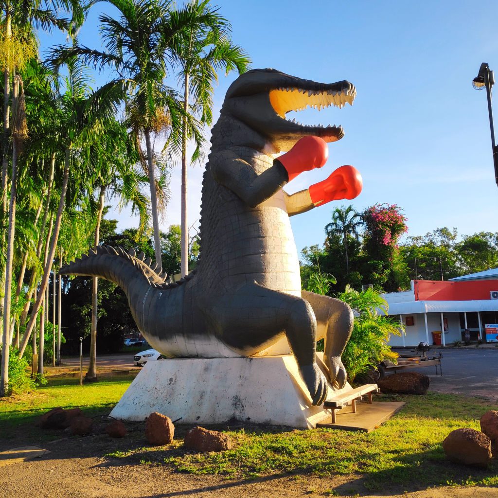 The Big Boxing Crocodile, Humpty Doo, NT - Land of the Bigs