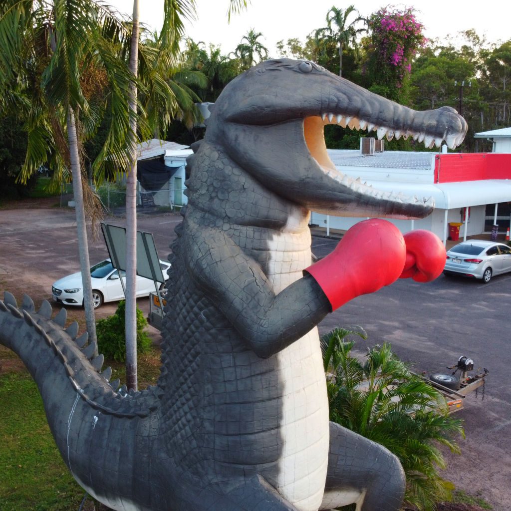 The Big Boxing Crocodile, Humpty Doo, NT - Land of the Bigs