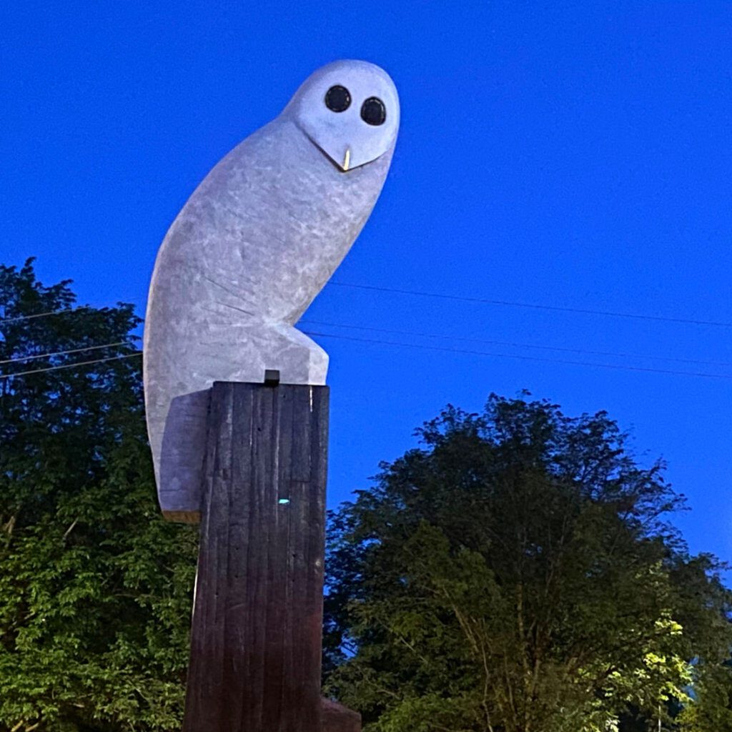 The Big Powerful Owl, Belconnen, ACT - Land of the Bigs