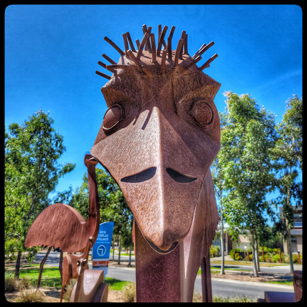 The Big Emus, Strathfieldsaye, VIC - Land of the Bigs