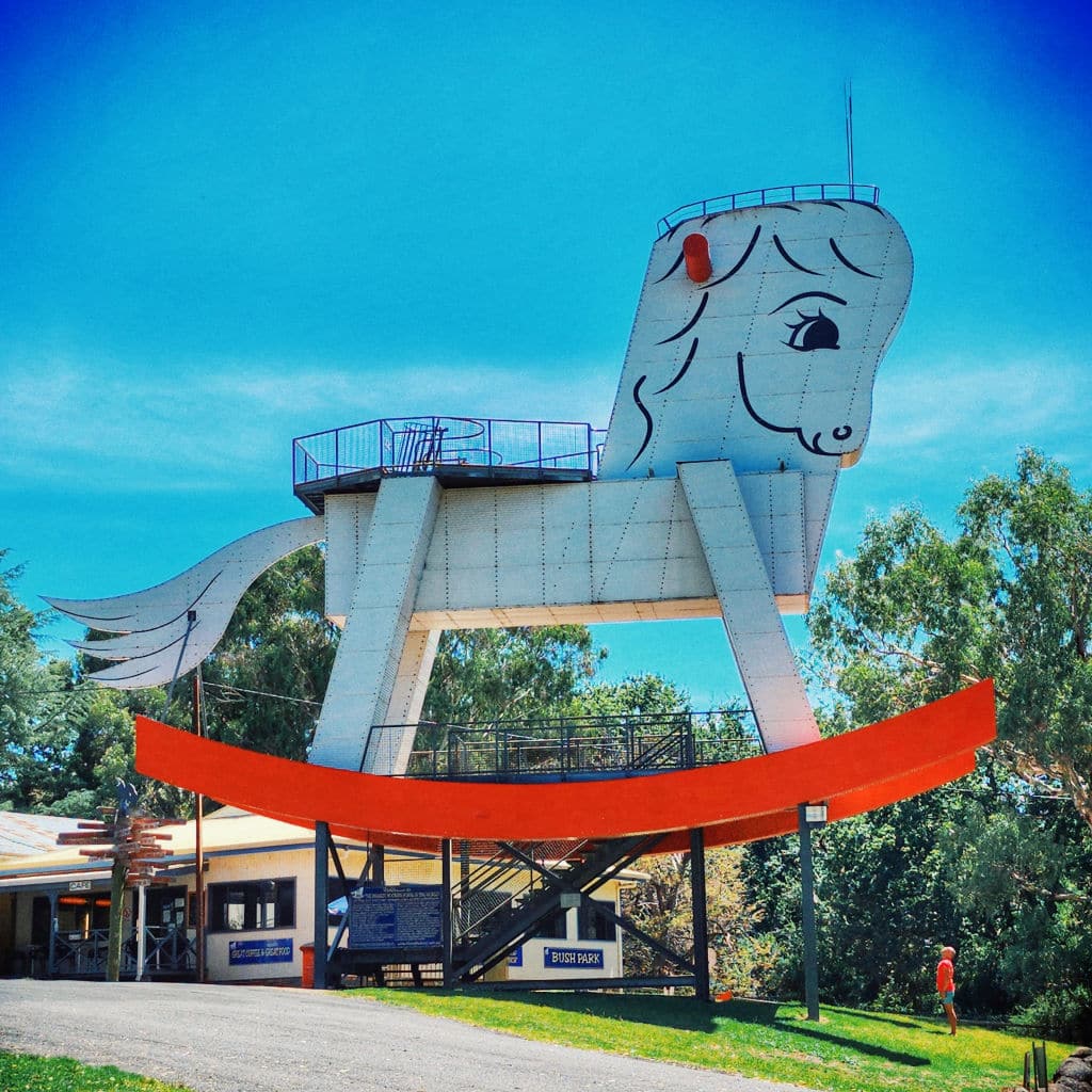 The Big Rocking Horse, Gumeracha, SA - Land of the Bigs