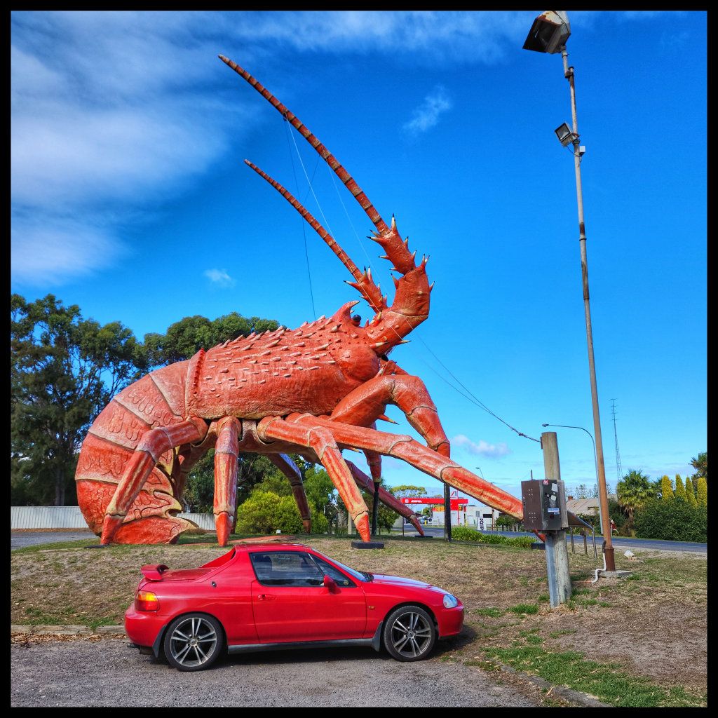 Larry the Lobster, Kingston SE, SA - Land of the Bigs
