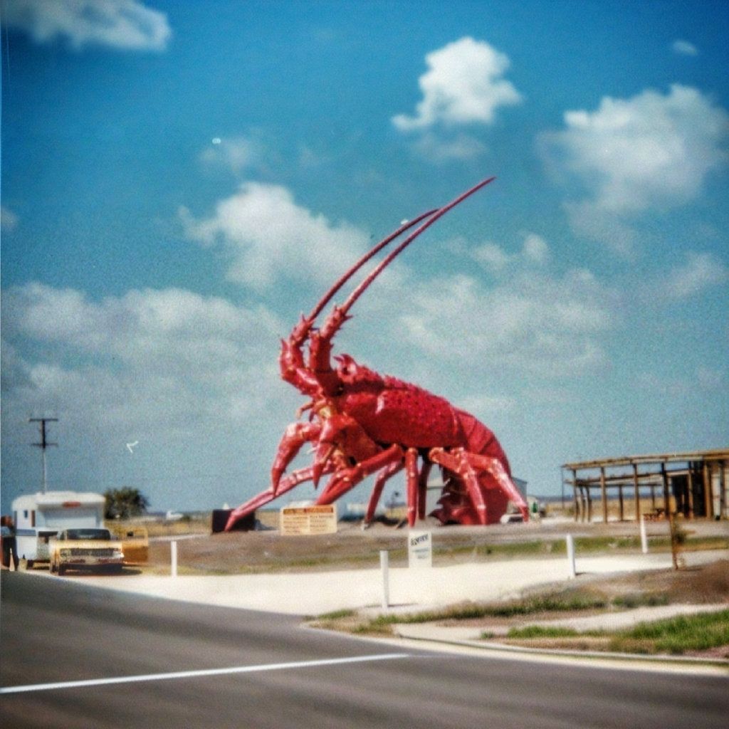 Larry the Lobster, Kingston SE, SA - Land of the Bigs