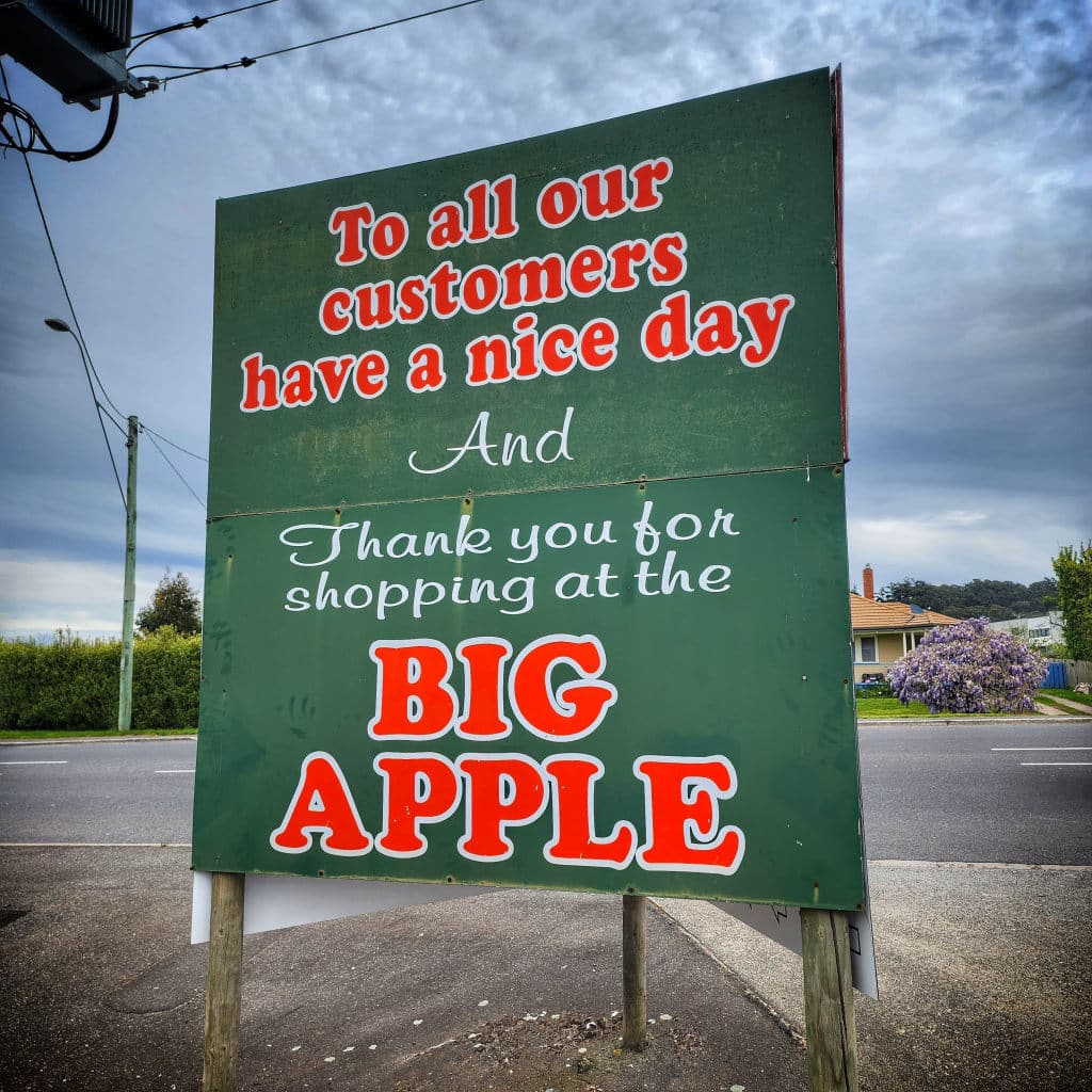 The Big Apple, Spreyton, Tas - Land of the Bigs